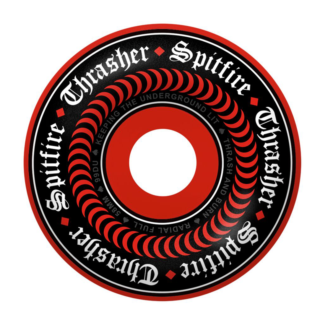 Spitfire x Thrasher Oath Radial Full Wheel - 58mm – Time Machine Skateshop
