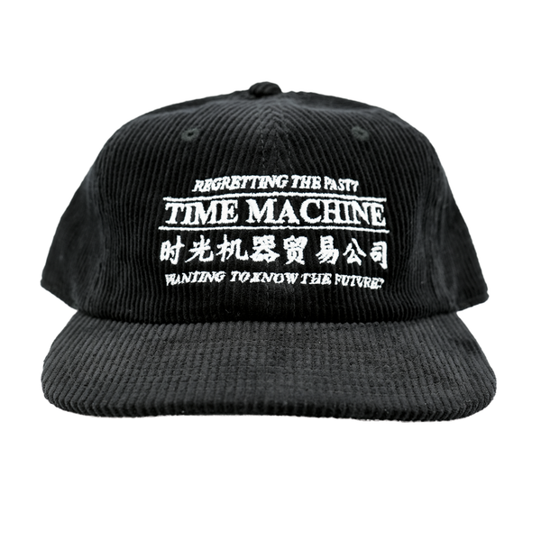 Time Machine Advertisement Corduroy Hat - Black/White – Time Machine ...