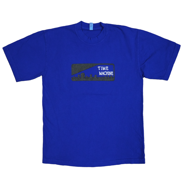 Time Machine Theater Tee - Cobalt Blue – Time Machine Skateshop