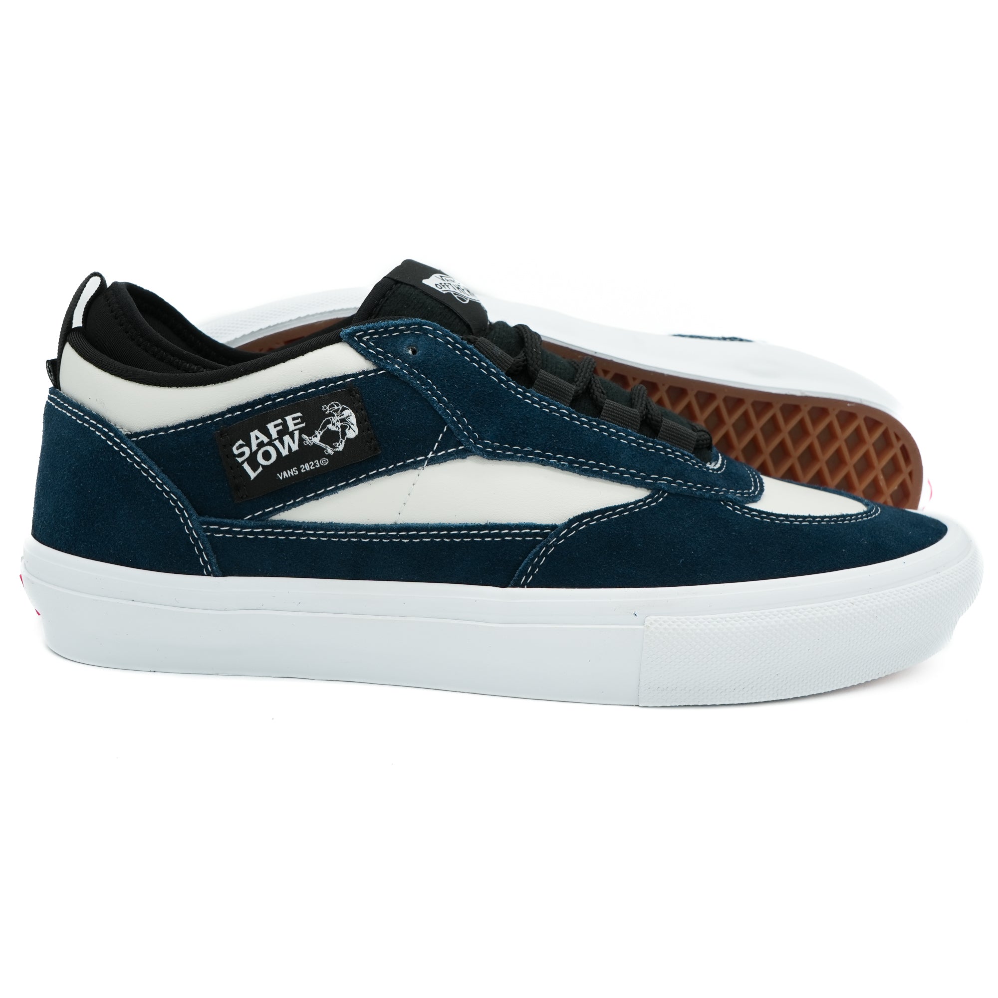 Vans Skate Safe Low - Navy / Marshmallow – Time Machine Skateshop